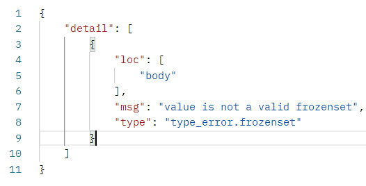 frozenset not working as expected · Issue #2932 · fastapi/fastapi · GitHub