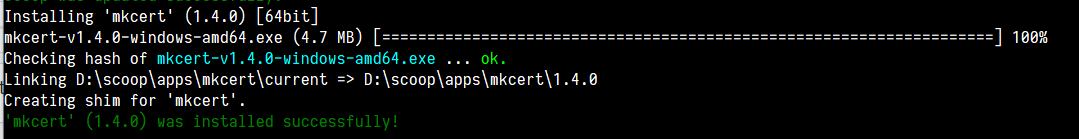 Scoop Install Mkcert Download Url Is Not Valid In Window · Issue 2724 · Scoopinstallerextras 2604