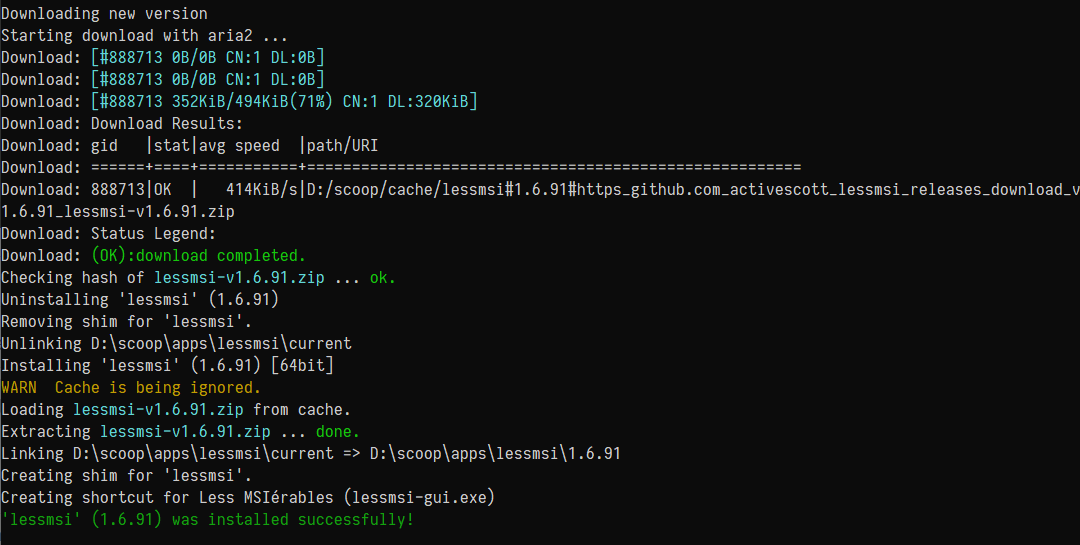 lessmsi@1.6.91: download via aria2 failed · Issue #539 · ScoopInstaller ...