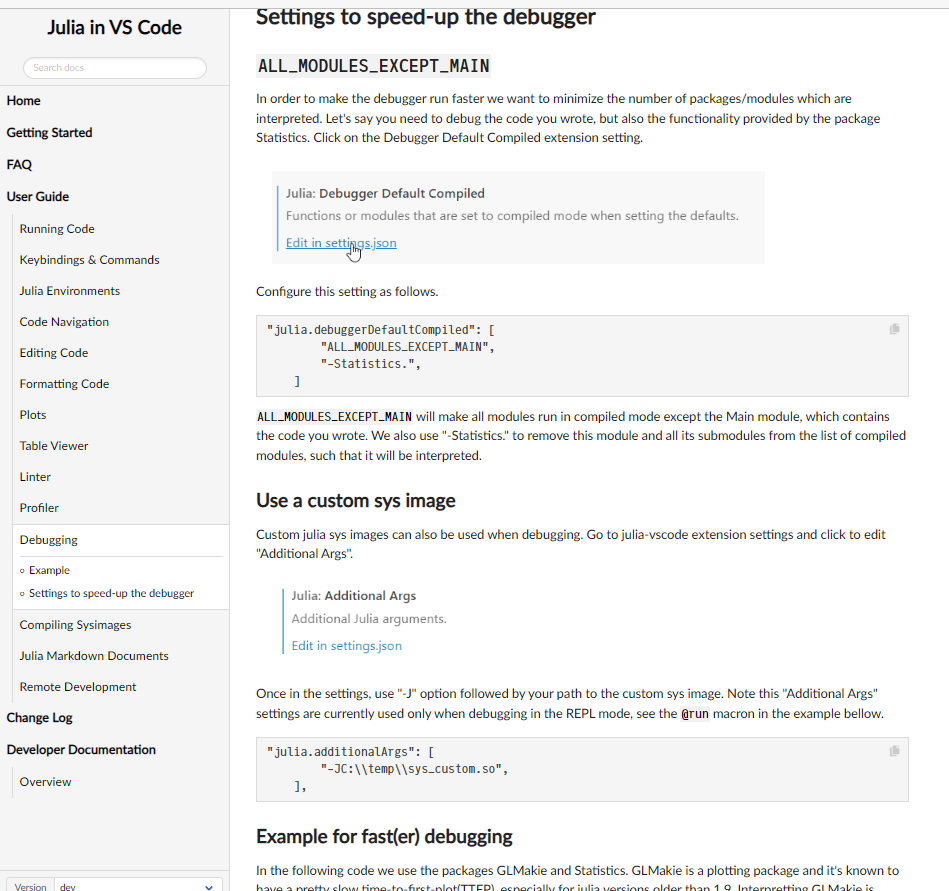 Include headings level 3 in the menu, on click · Issue #75 · julia-vscode/docs · GitHub