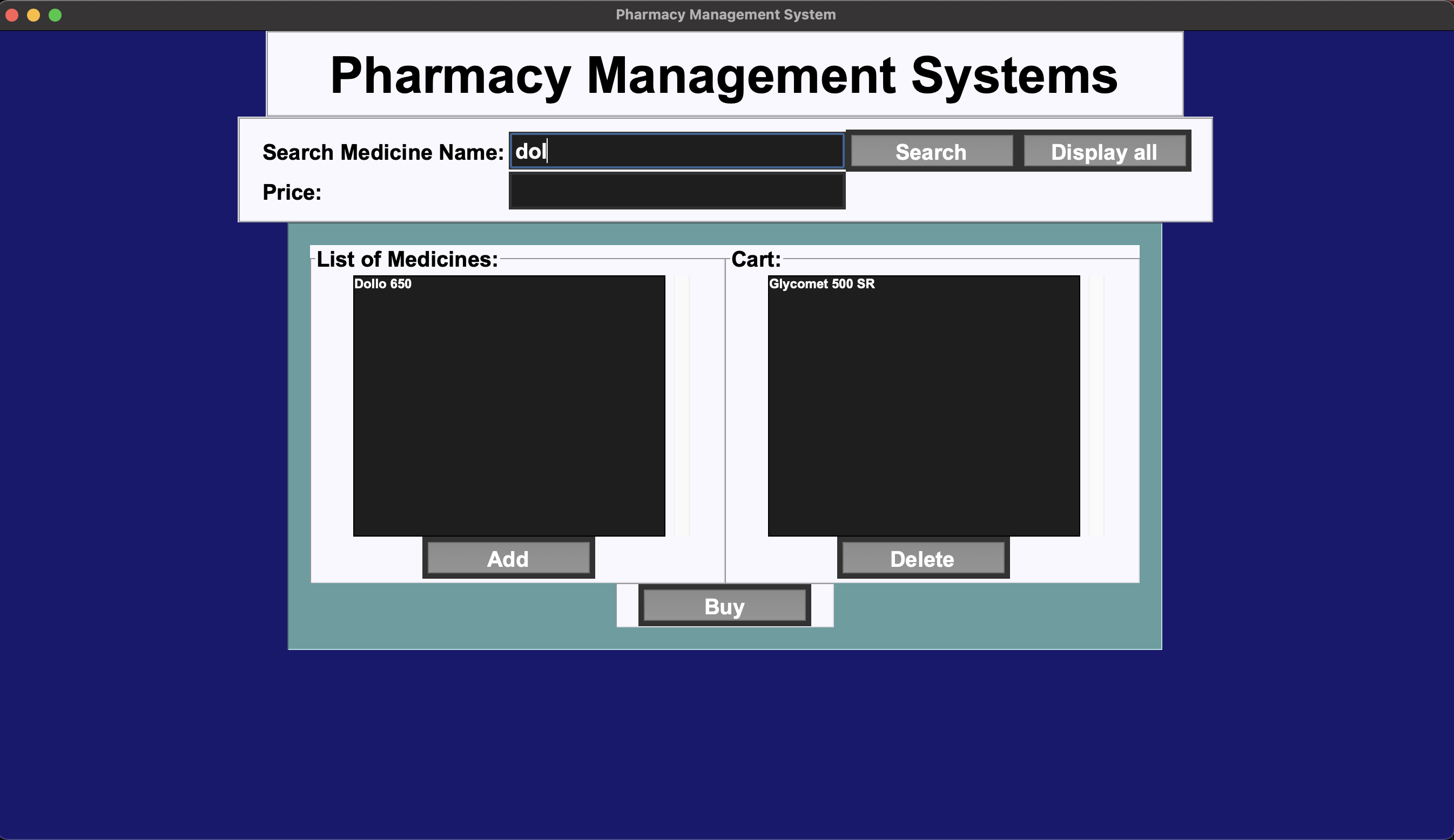 GitHub - jmayank23/PharmacyManagementSystem: Project work done at Shiv ...
