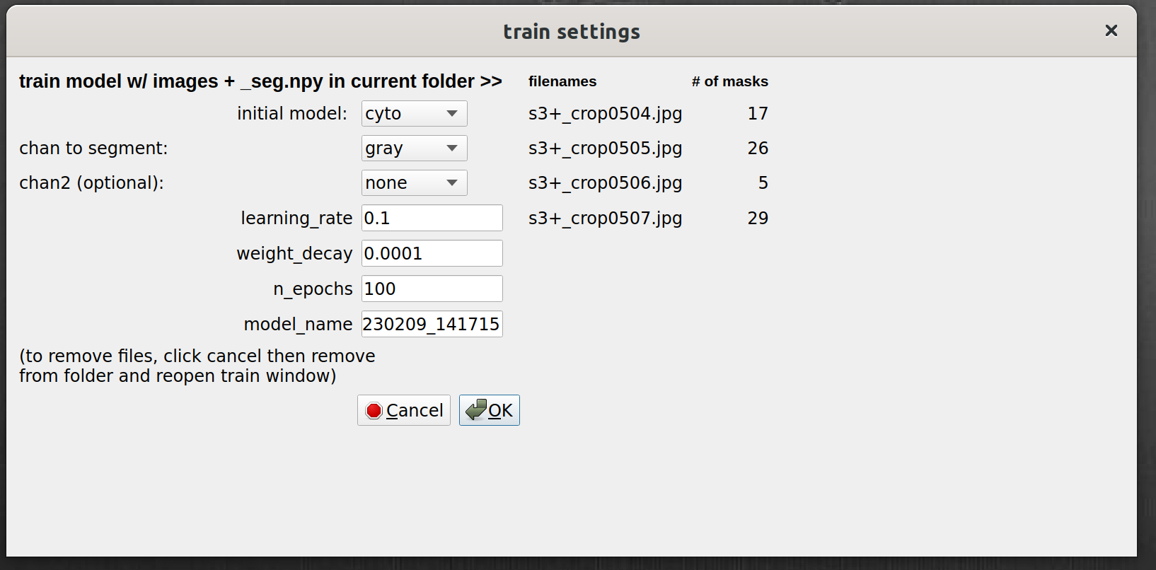 [BUG] Can't find any ROIs from custom pretrained model · Issue #660 · MouseLand/cellpose · GitHub