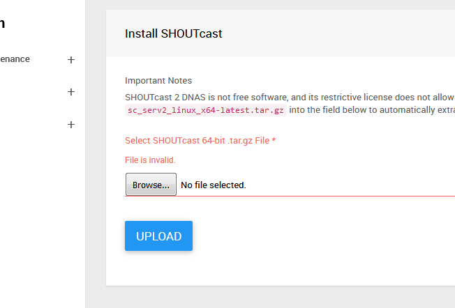 Error Installing ShoutCast · Issue #834 · AzuraCast/AzuraCast · GitHub