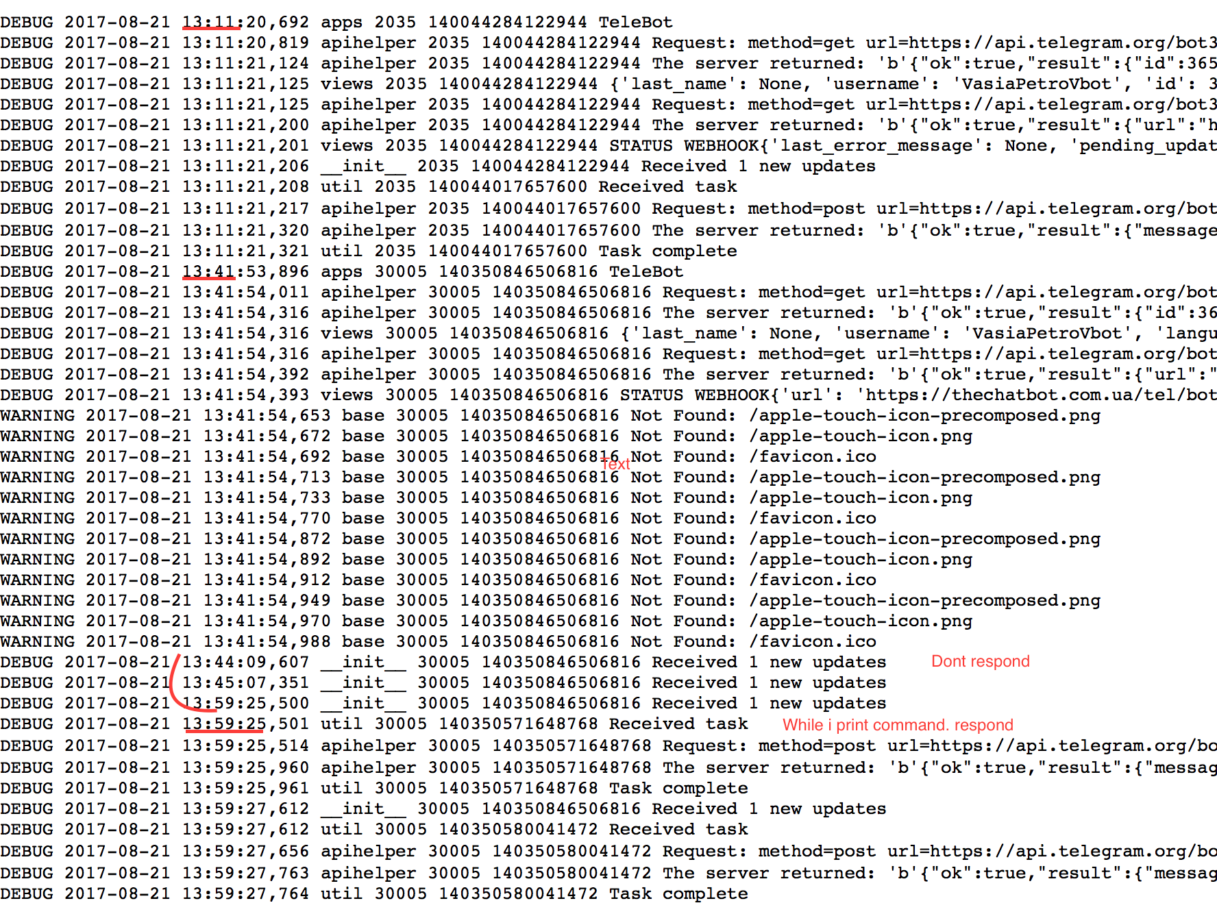 Django vs pytelegrambotapi · Issue #388 · eternnoir/pyTelegramBotAPI · GitHub
