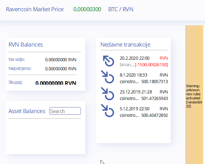 Wallet is empty · Issue #756 · RavenProject/Ravencoin · GitHub