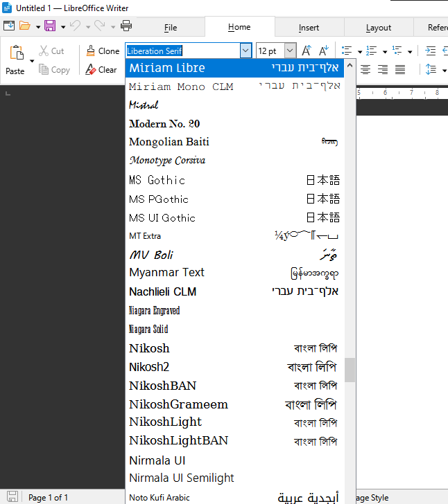 Preview for non-English font in font selector · Issue #2412 · ONLYOFFICE/DocumentServer · GitHub
