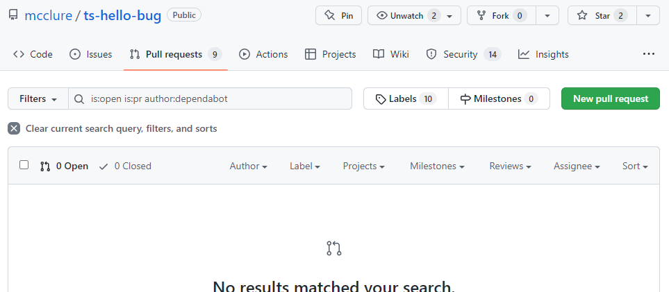 Cannot filter notifications/issues by author:dependabot. Bug? Or am I ...