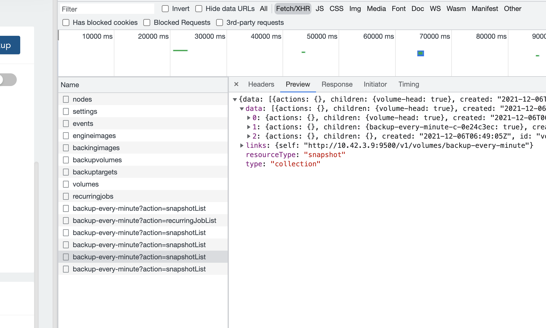 [BUG] Volume UI displays only the last backup when using the recurring job · Issue #2997 ...