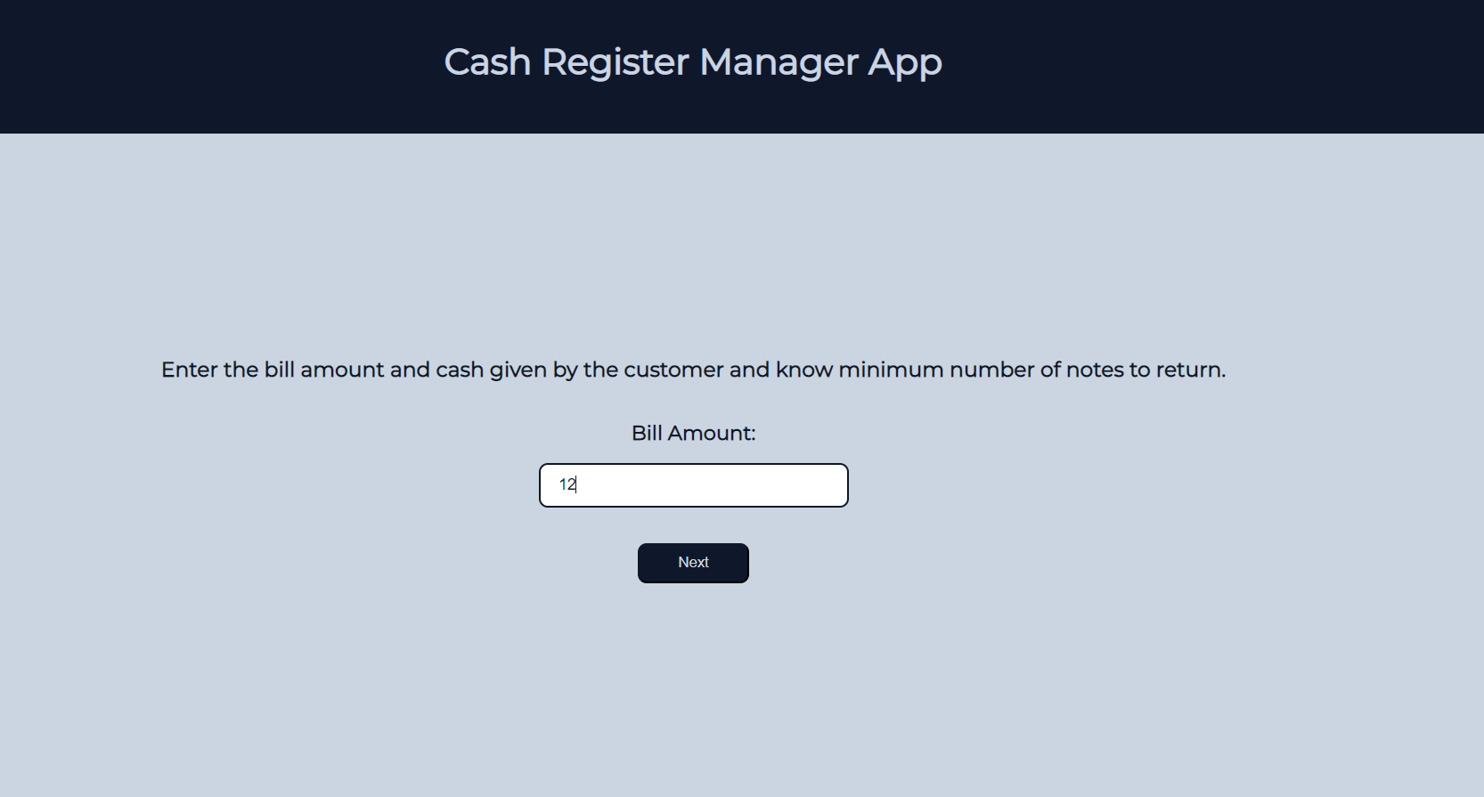 GitHub - gautam-balamurali/cash-register-manager-app: A cash register ...