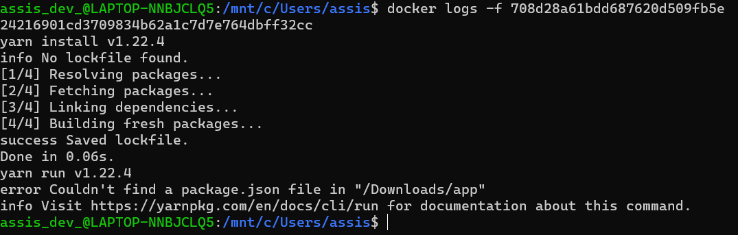 Error Starting a Dev-Mode Container - Getting started · Issue #7371 ...