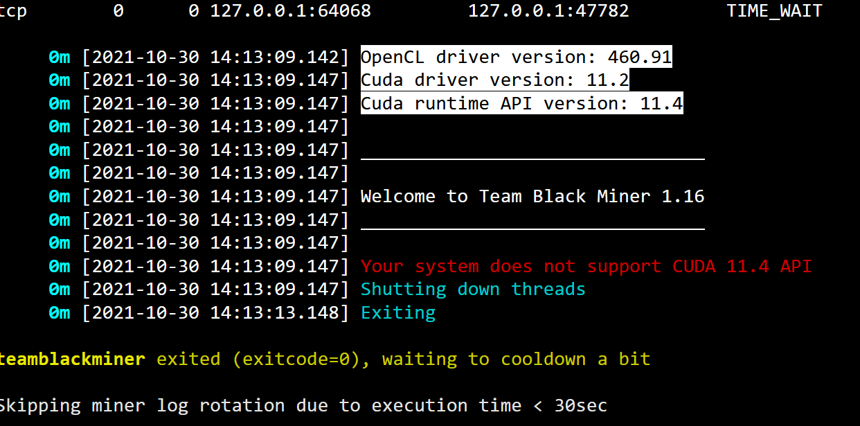 Error: Your system does not support CUDA 11.4 API · Issue #102 · sp-hash/TeamBlackMiner · GitHub