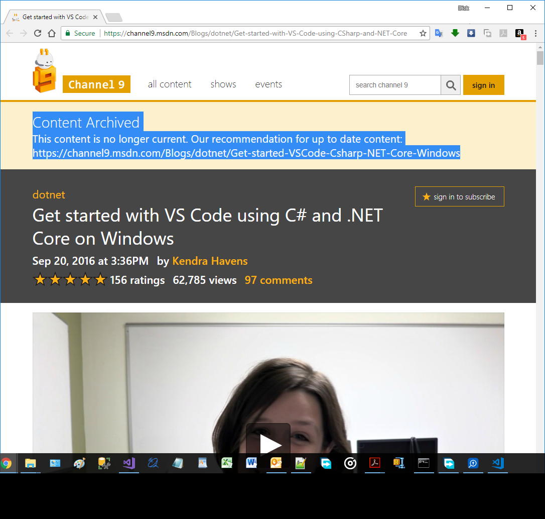 Get started with VS Code content archived · Issue #1922 · dotnet/vscode ...