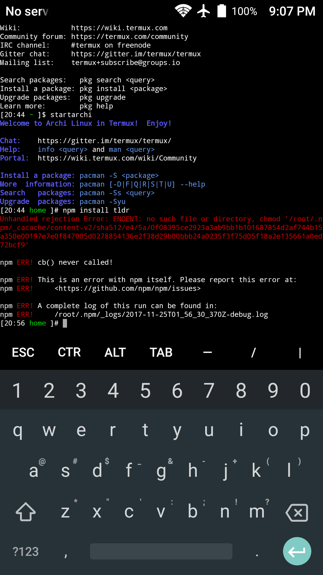 This Is An Error With Npm Itself Please Report This Error · Issue 19239 · Npmnpm · Github