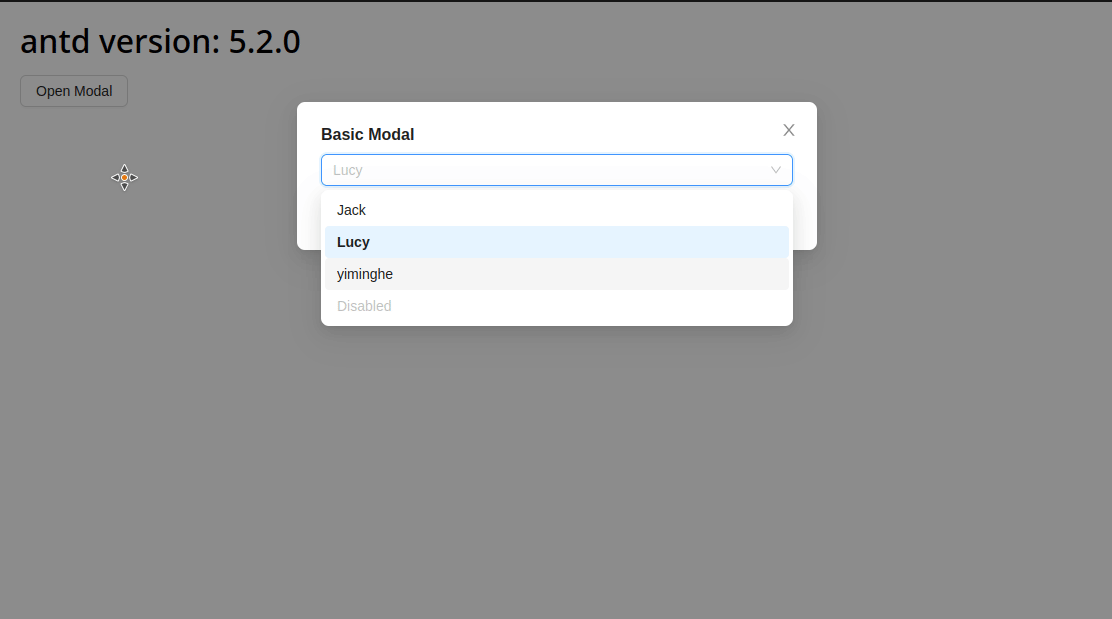 Mask shouldnt close Modal when closing Select · Issue #40707 · ant-design/ant-design · GitHub