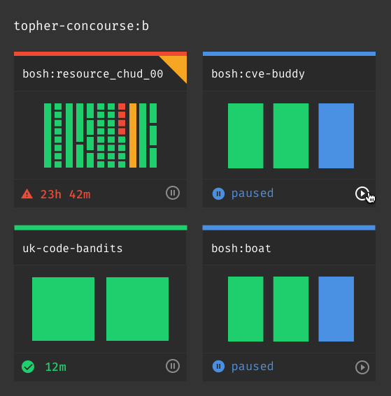 Pipeline pause / play on dashboard · Issue #2365 · concourse/concourse · GitHub