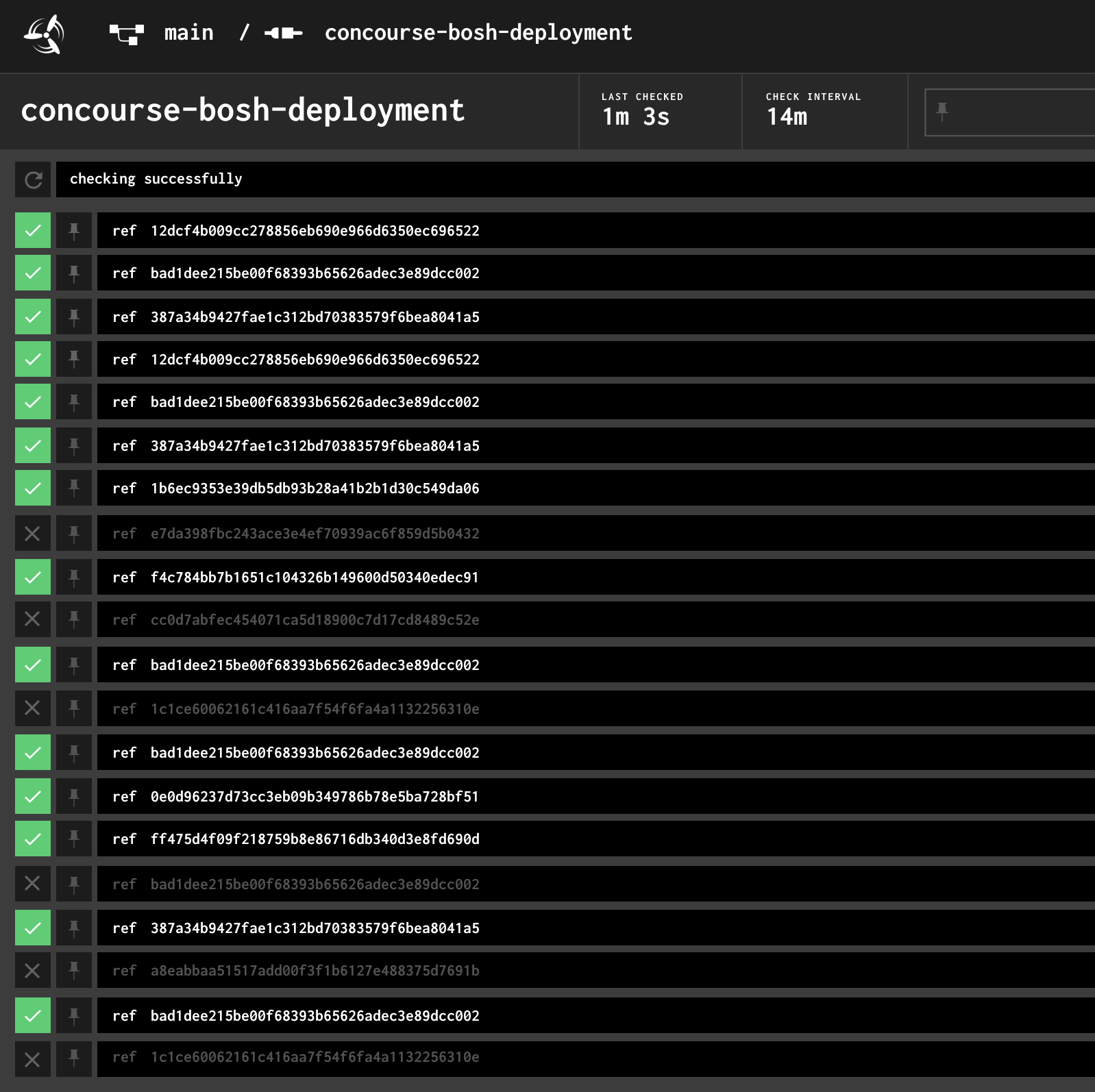 Pinning versions of resources in the web UI · Issue #2508 · concourse/concourse · GitHub