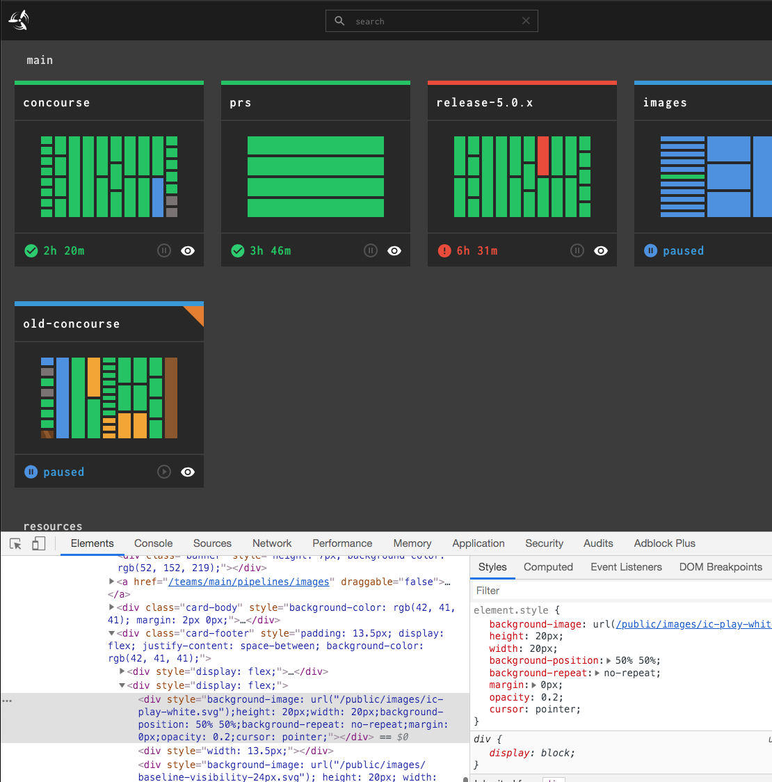 Pipeline pause/play icons should be disabled if you don't have the ability to pause/play that ...