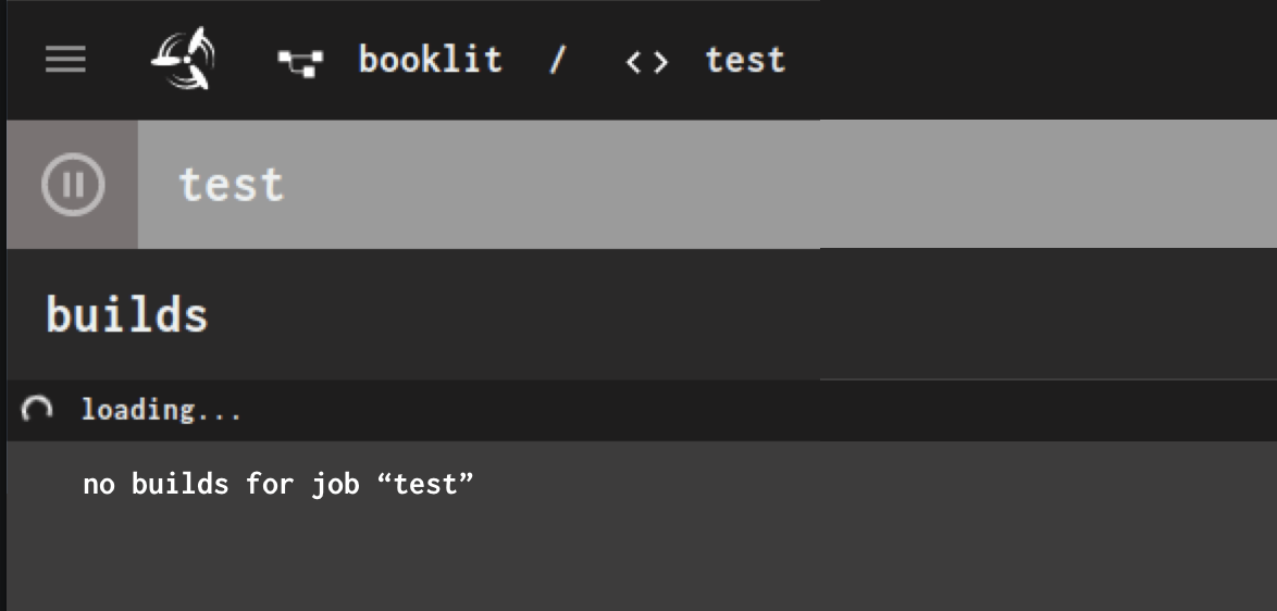 Eternal loading indicator for jobs with no builds · Issue #4493 · concourse/concourse · GitHub