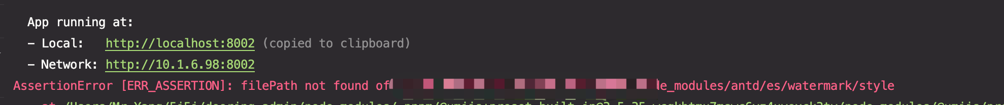 Assertionerror Errassertion Filepath Not Found Nodemodulesantdestheme · Issue 10570