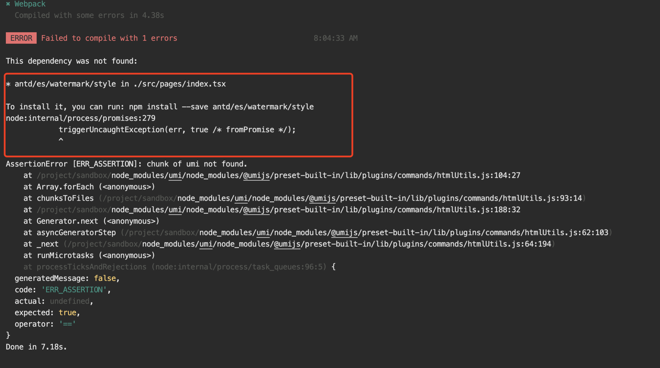 Bug Umi3x不能安装antd5x么? · Issue 10767 · Umijsumi · Github