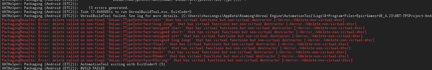 Android打包编译出错(NDK-r14b) · Issue #96 · Tencent/UnLua · GitHub