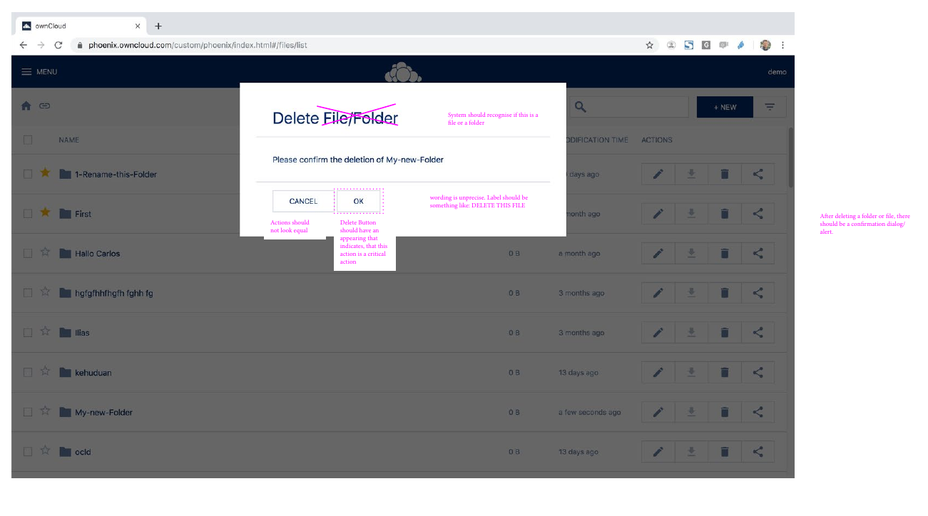 Trashbin page design improvements · Issue #2262 · owncloud/web · GitHub