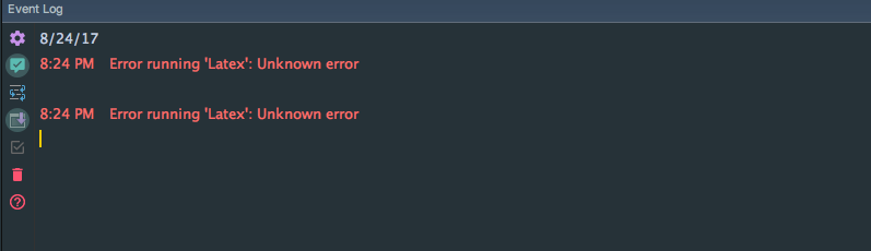 Error running 'Latex': Unknown error · Issue #116 · Hannah-Sten/TeXiFy-IDEA · GitHub