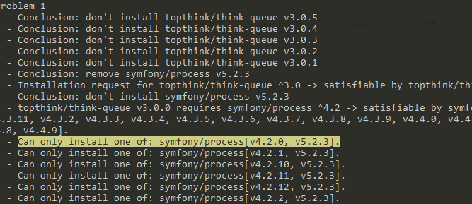 请求支持一下symfony/process新版本 · Issue #137 · top-think/think-queue · GitHub