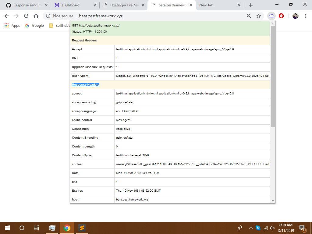 Response send method not working as it should be · Issue #168 · alphazframework/framework · GitHub