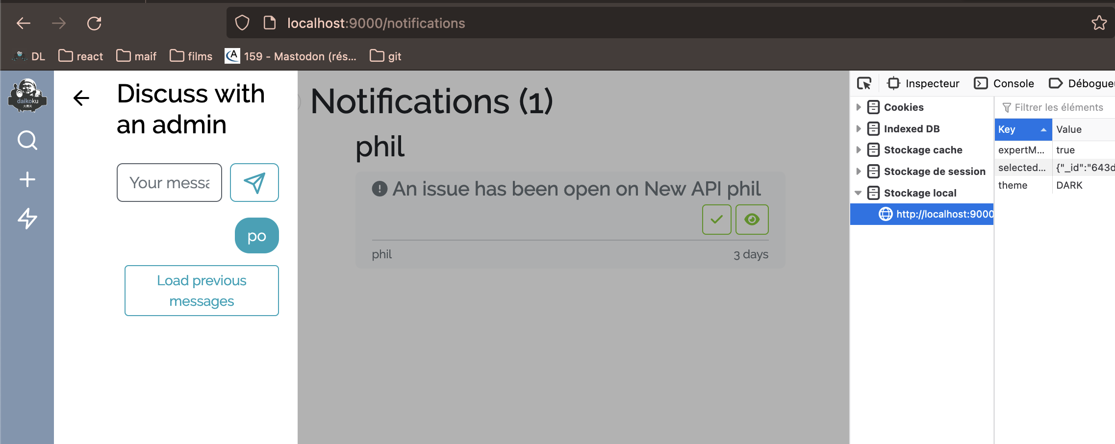 The dark mode is not used · Issue #563 · MAIF/daikoku · GitHub