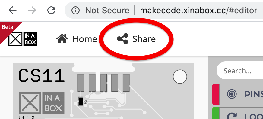 Share button not working · Issue #311 · microsoft/pxt-maker · GitHub