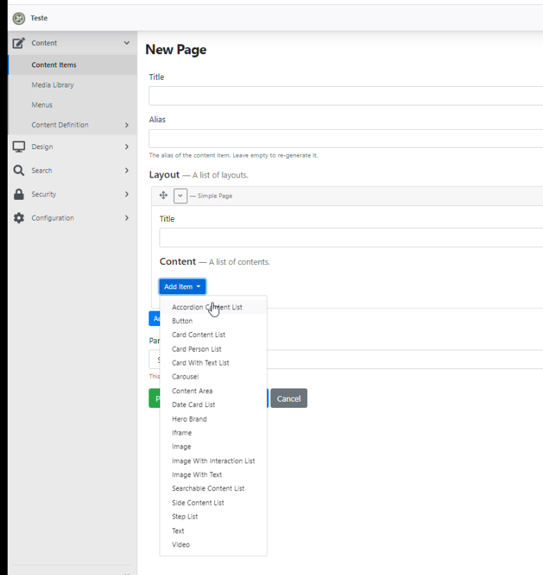 Admin - creating a item with a bagpart · Issue #8749 · OrchardCMS/OrchardCore · GitHub