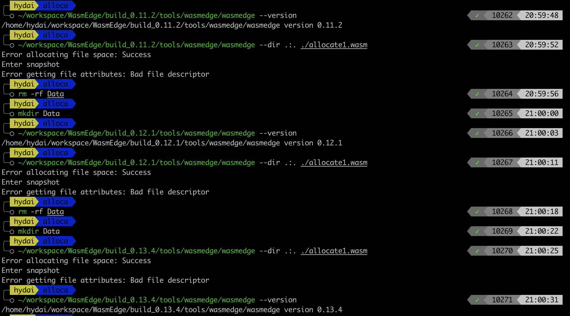 Allocation error? · Issue #2949 · WasmEdge/WasmEdge · GitHub