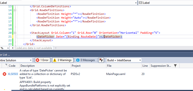 StackLayout incorrect Error message when adding child controls · Issue #4141 · xamarin/Xamarin ...