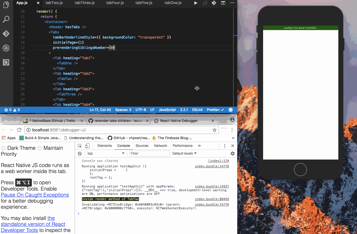 rerender tabs children · Issue #1368 · GeekyAnts/NativeBase · GitHub