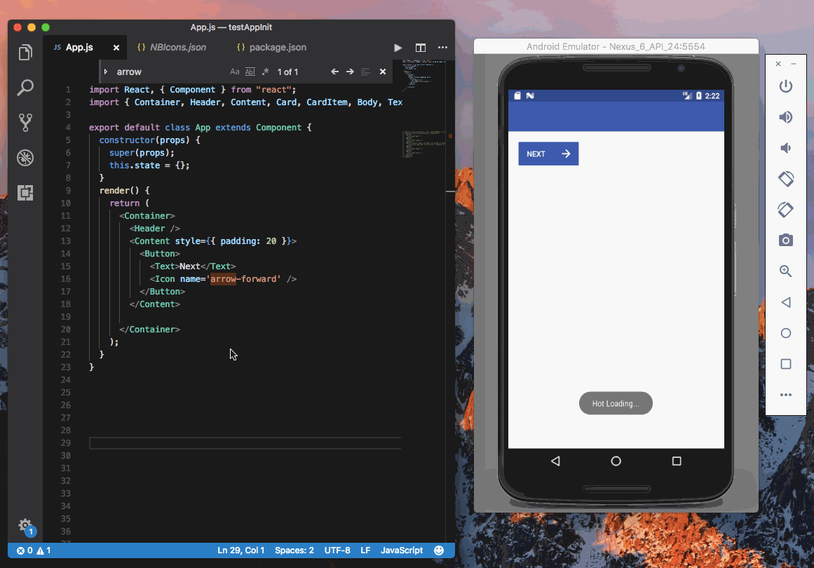 Error padding icon in Button (version 2.3.5) · Issue #1472 · GeekyAnts/NativeBase · GitHub