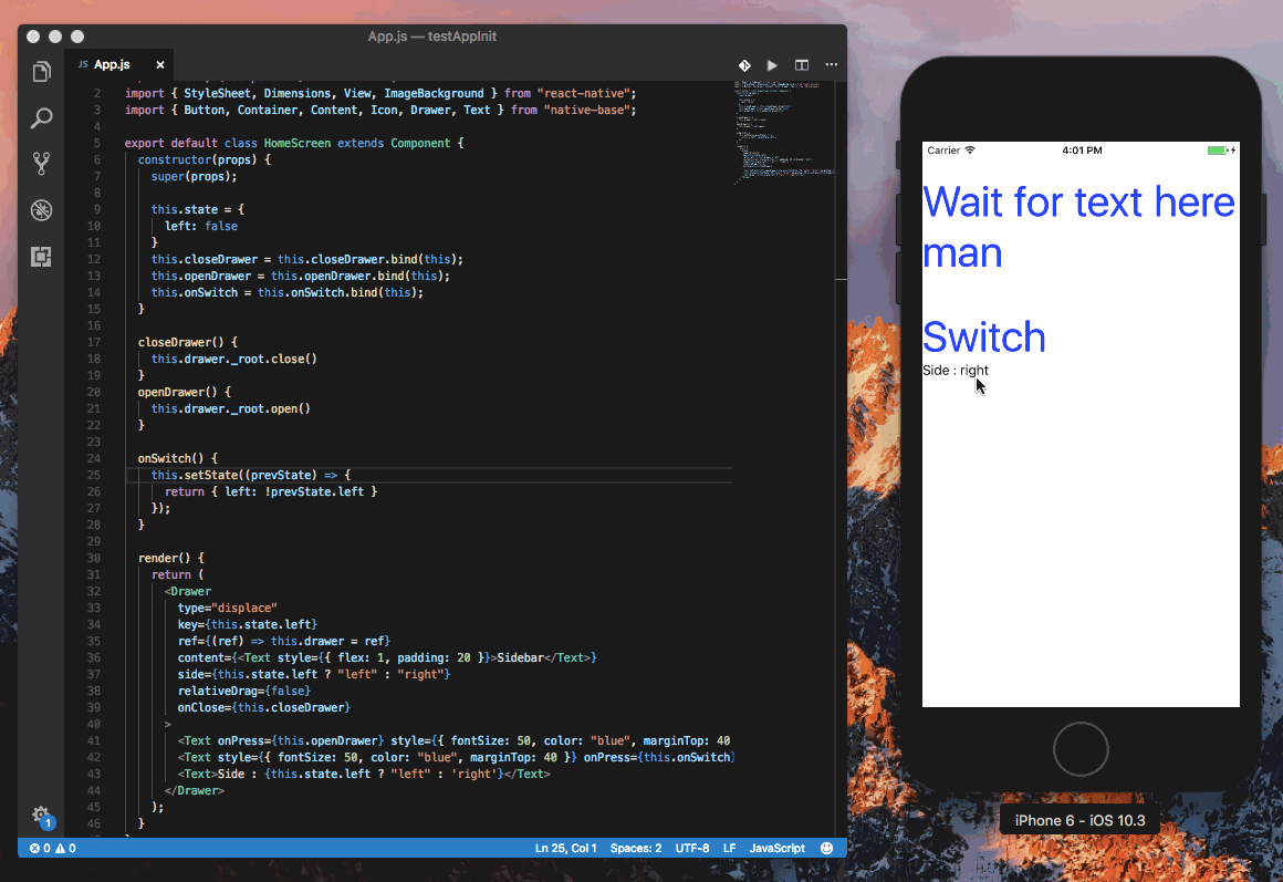BUG Drawer Component · Issue #1243 · GeekyAnts/NativeBase · GitHub