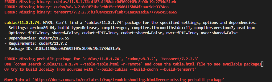 [question] How Can I Produce Packages Without Building Phase And Not Cause Missing Prebuilt