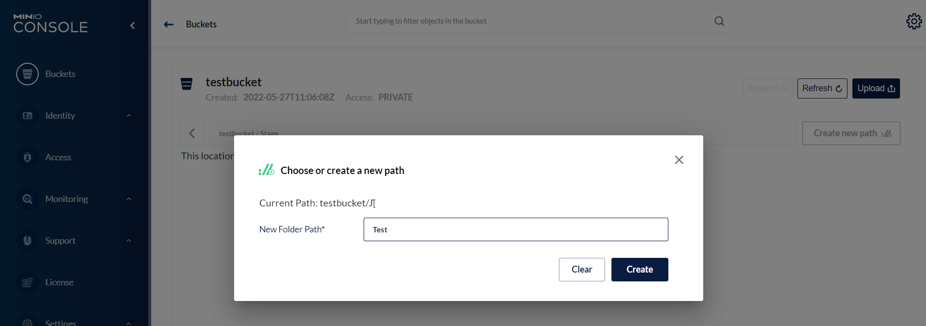 Minio Console New Path Name Gets Saved As Obscure Character · Issue 2048 · Minioconsole · Github