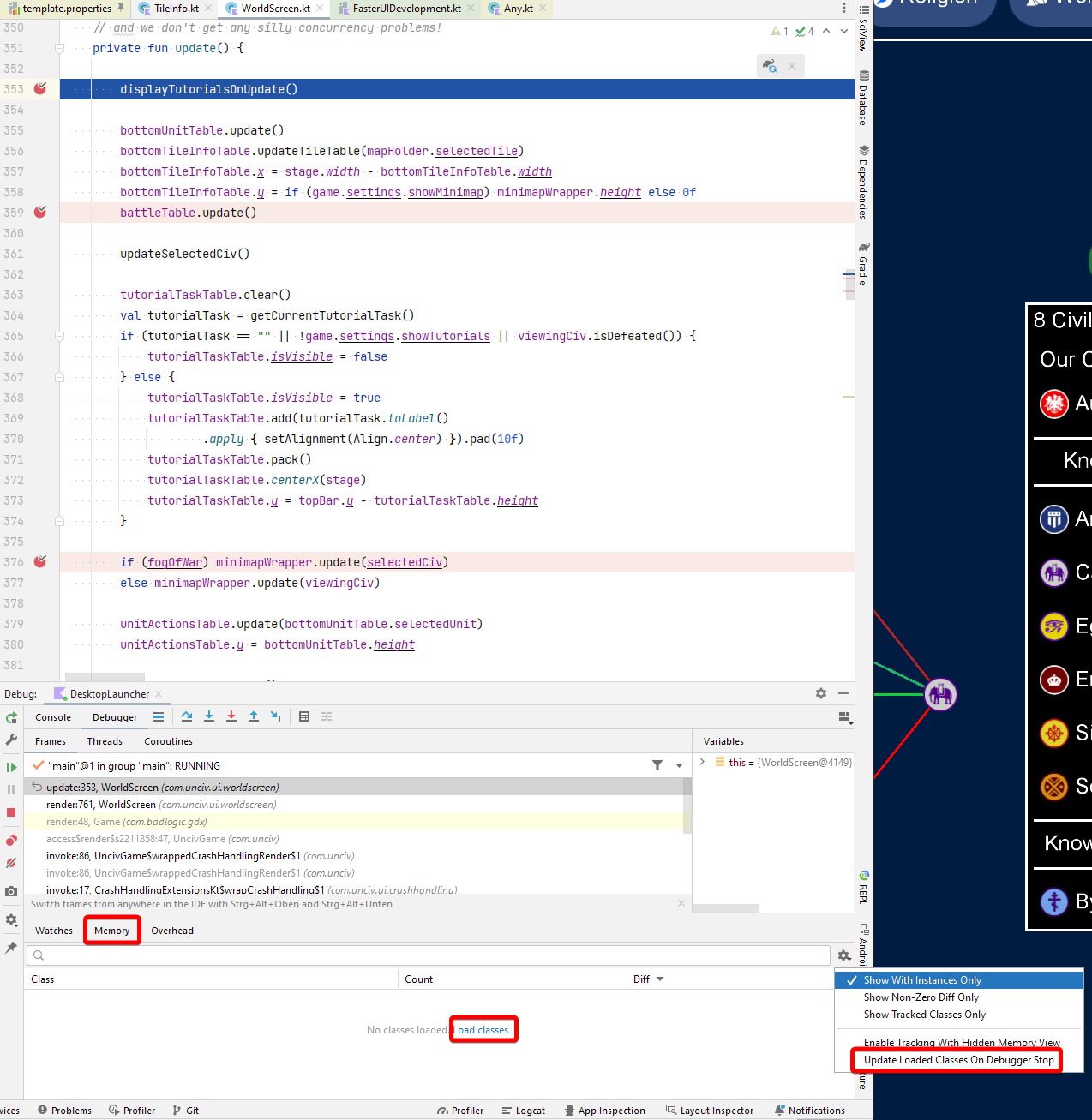 Memory optimizations 3 - Tokyo Drift · Issue #7491 · yairm210/Unciv · GitHub