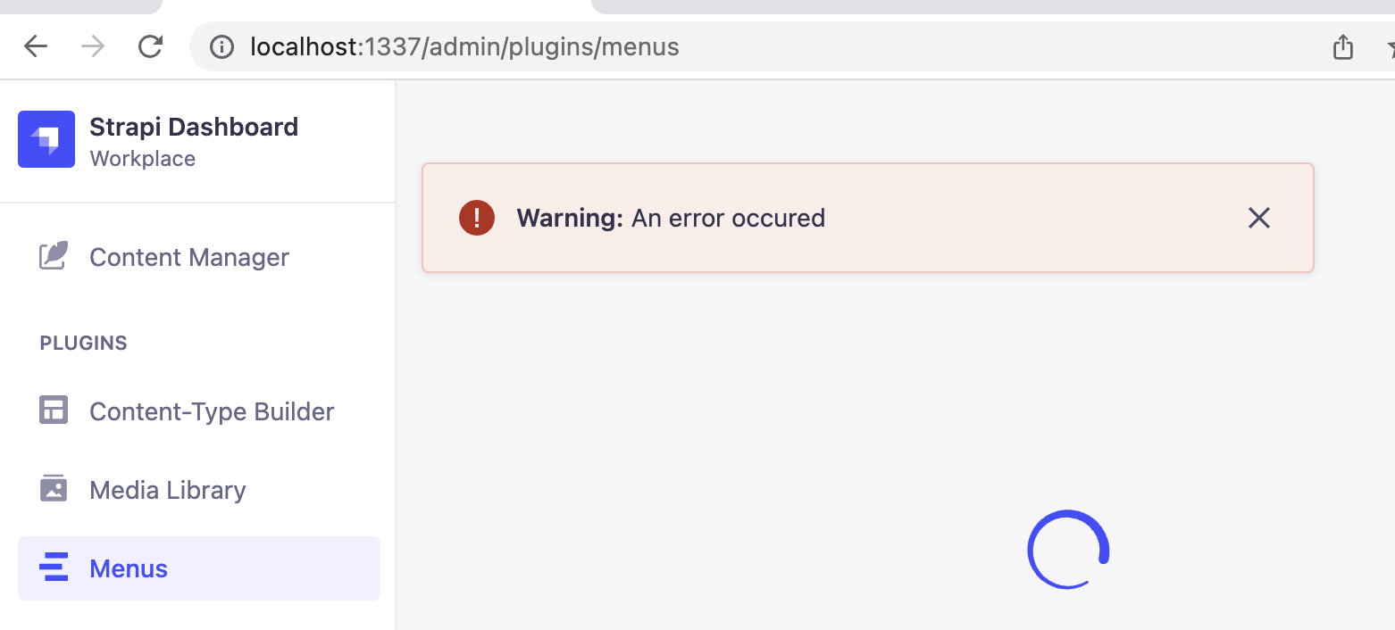 Having Error After Uninstalling The Plugin · Issue 47 · Mattmilburnstrapi Plugin Menus · Github 