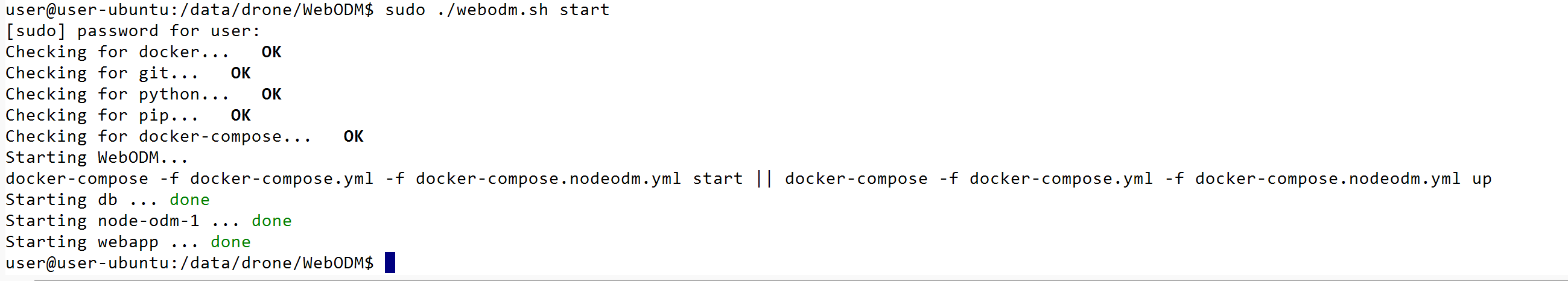 The user and passwd · Issue #224 · OpenDroneMap/WebODM · GitHub