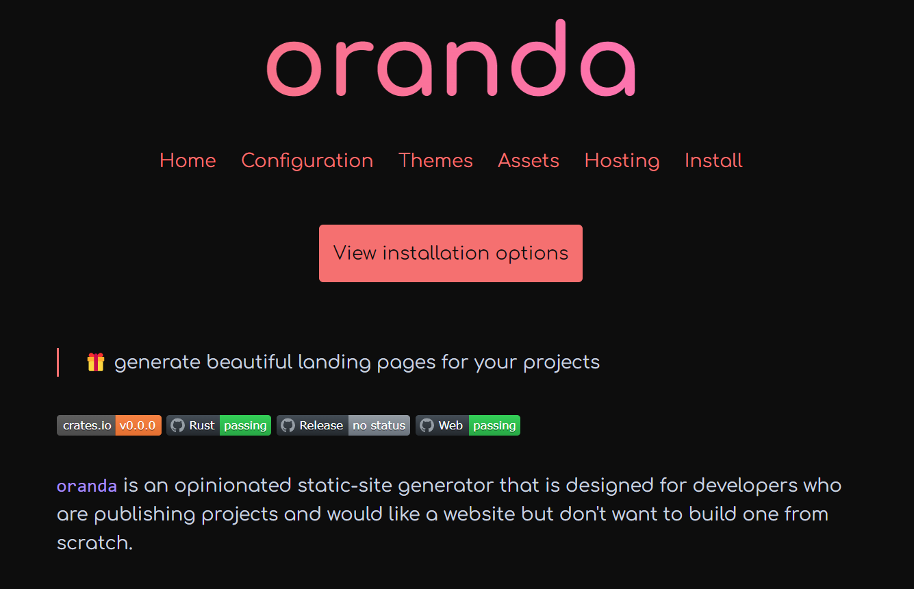 no recommended download for my OS · Issue #167 · axodotdev/oranda · GitHub
