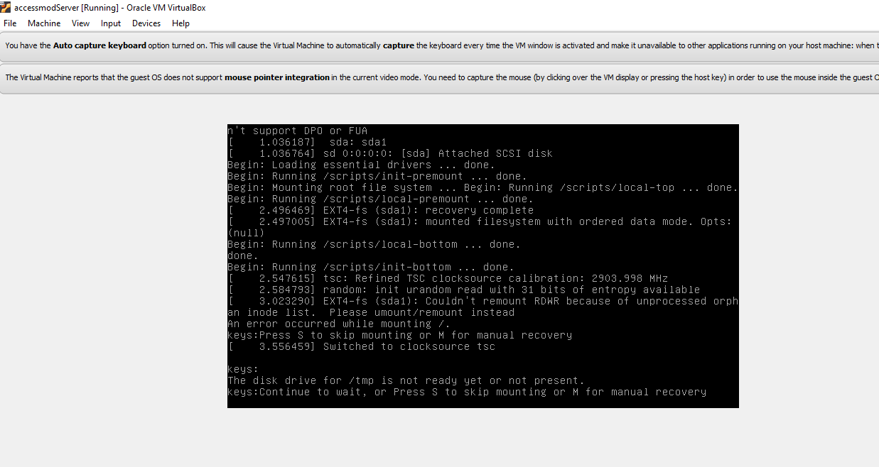 VM not launching, so unable to access Accessmod · Issue #251 · unige-geohealth/accessmod · GitHub