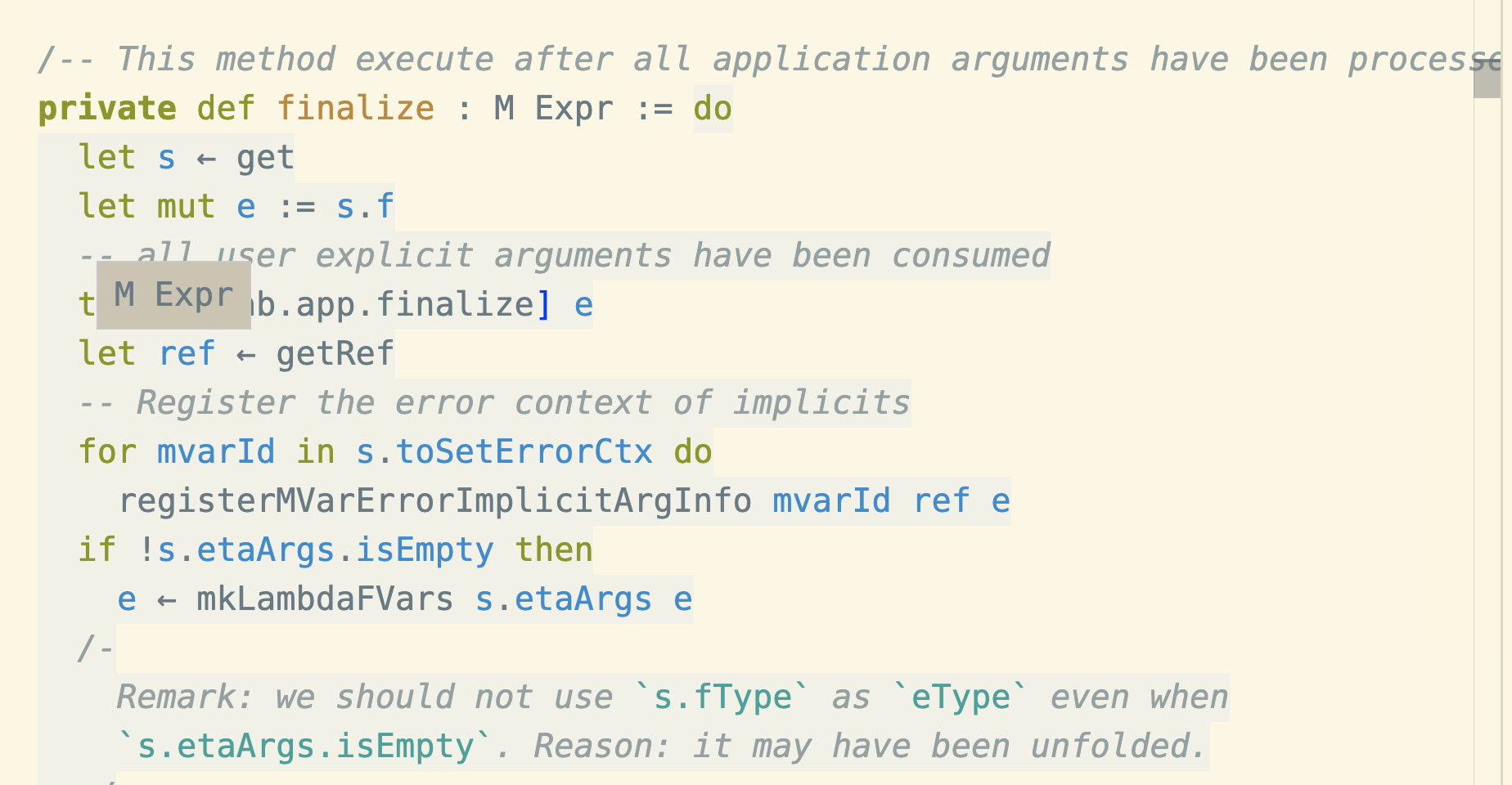 Improve `do` notation + Info tree interaction · Issue #1343 · leanprover/lean4 · GitHub