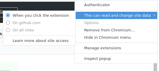 nao consigo mudar pra 2 opcao ""pode ler e alterar os dados deste site ...