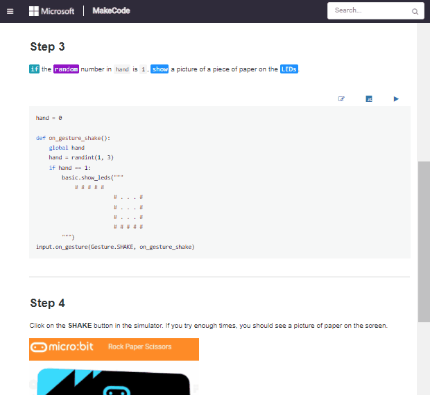 Rock Paper Scissors Python tutorial: Code need to be formatted for step 4,6,7 · Issue #4025 ...