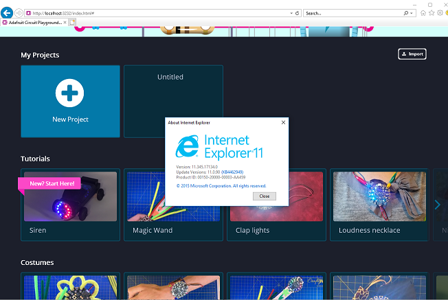 Tutorial "Siren" doesn't have picture on IE · Issue #846 · microsoft/pxt-adafruit · GitHub