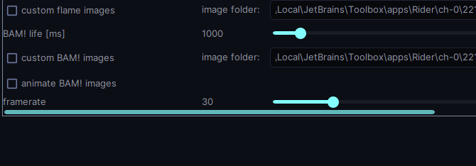 Framerate settings is always set to default · Issue #64 · axaluss/power-mode-intellij-plugin ...
