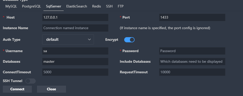 Can Not Connect To Sql Server With Named Instance · Issue 177 · Cweijanvscode Database Client 0998